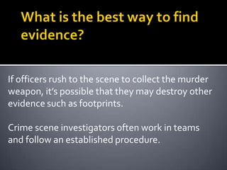 Forensic science powerpoint | PPT