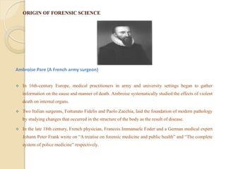 Forensic science as a basis for forensic investigation | PDF