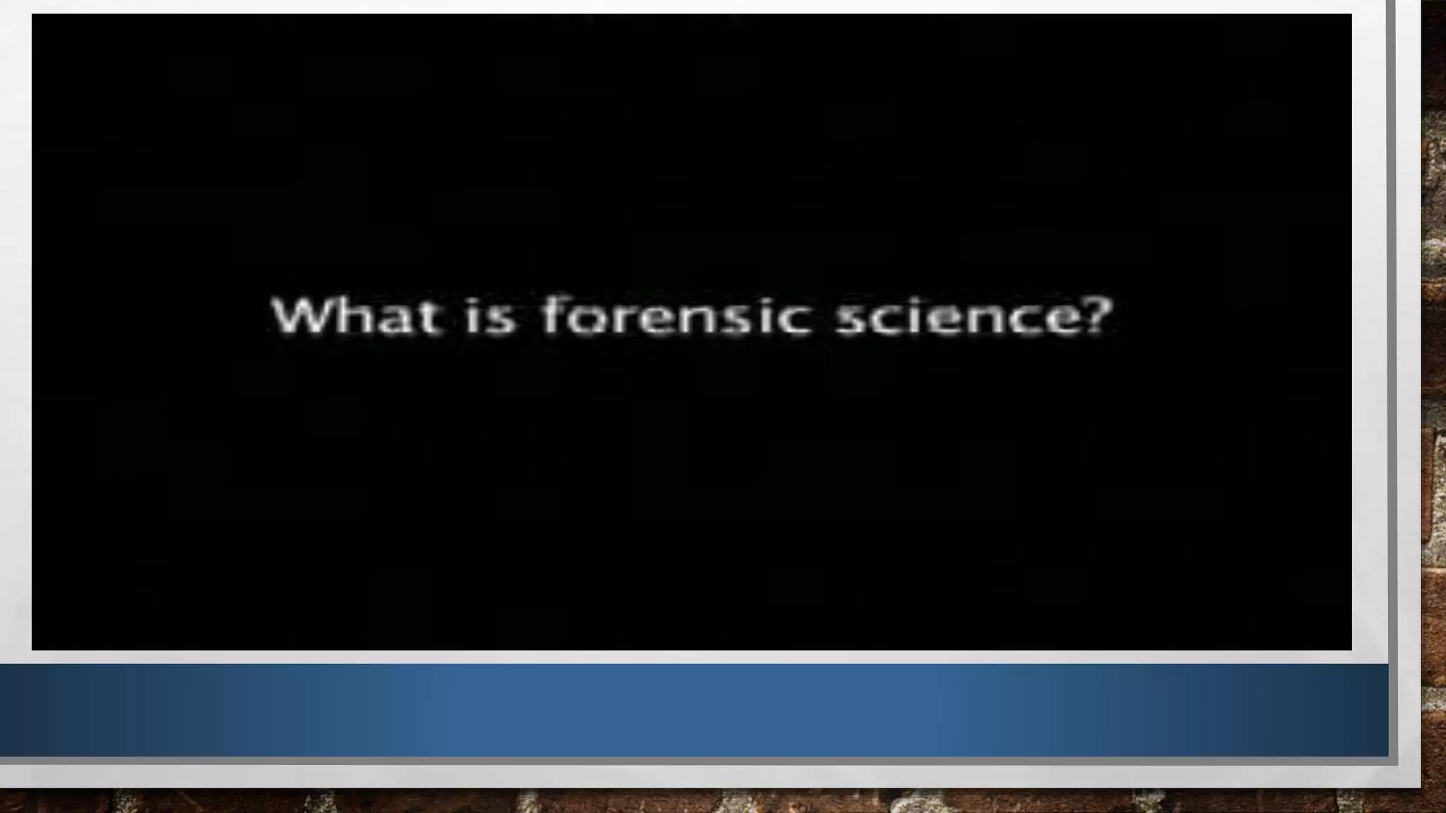 Forensic science presentation kevin | PPT