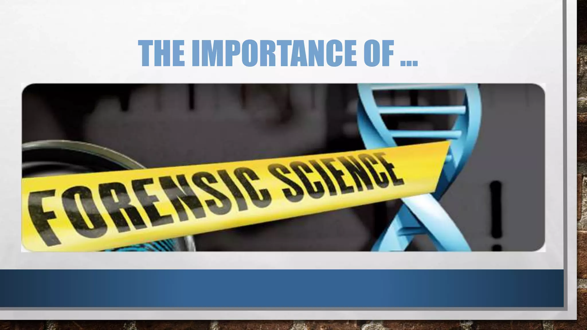 Forensic science presentation kevin | PPT