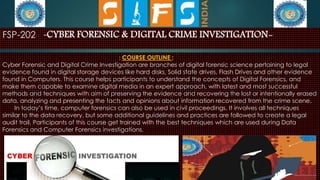 Accredited Forensic Courses online. Register Now | PPTX | Technology & Computing