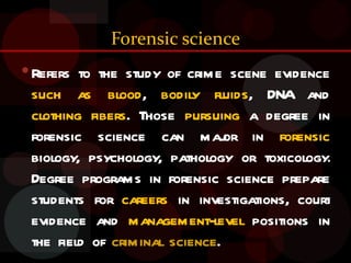 Forensic sciences and miscarriages of justice copia | PPT