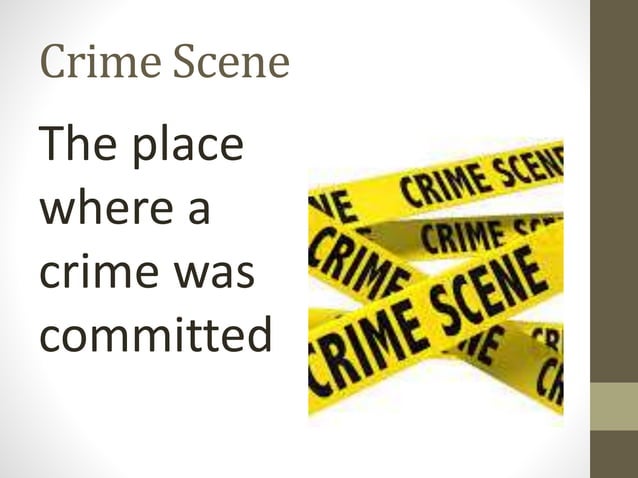 Forensic Science Vocabulary | PPTX