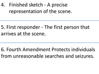 Forensic science vocab unit 2 | PPT