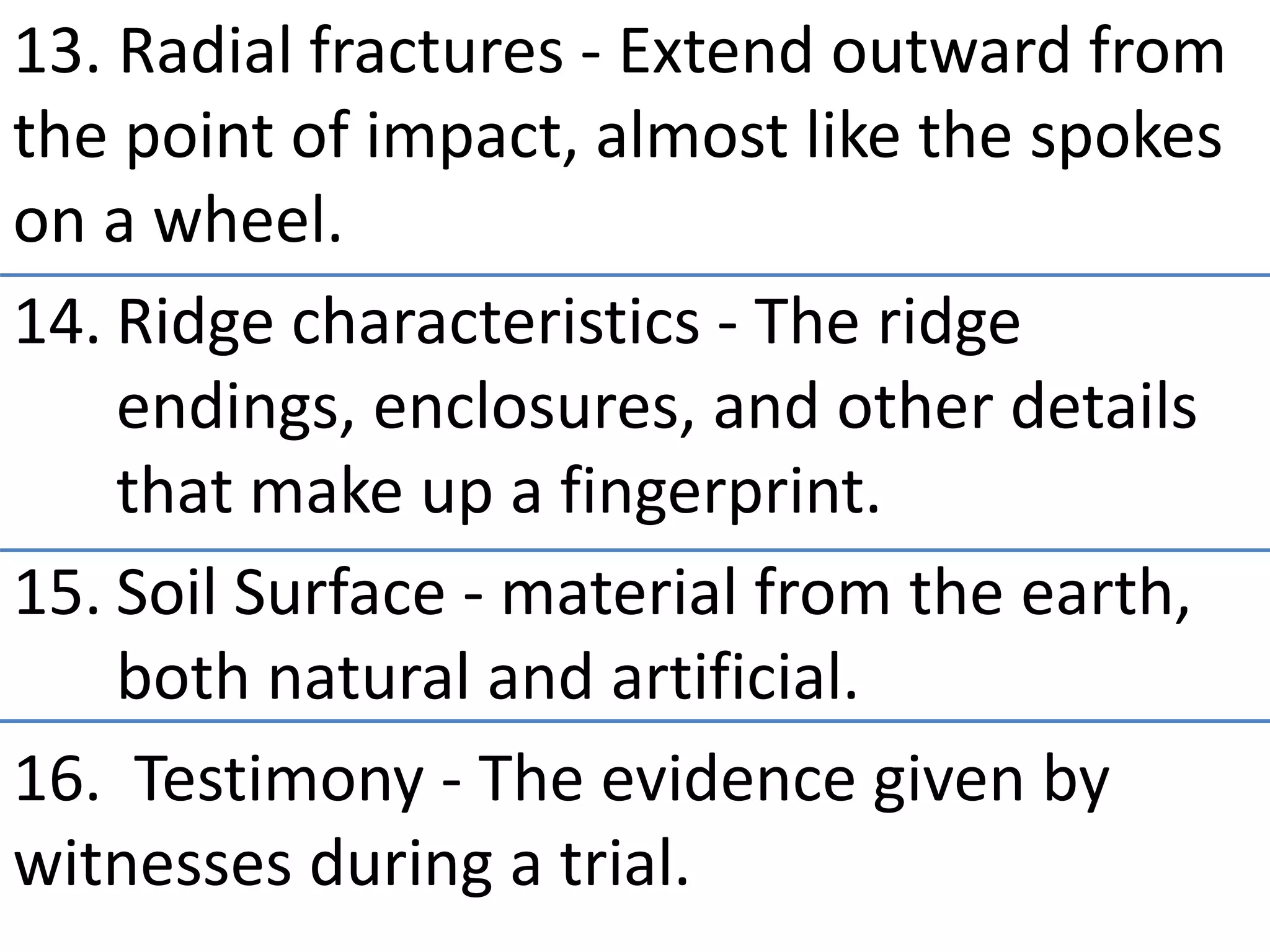 Forensic science vocab unit 3 | PPTX