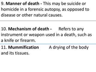 Forensic science vocab unit 6 | PPTX