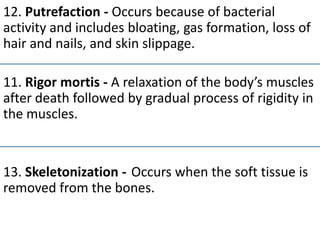 Forensic science vocab unit 6 | PPT