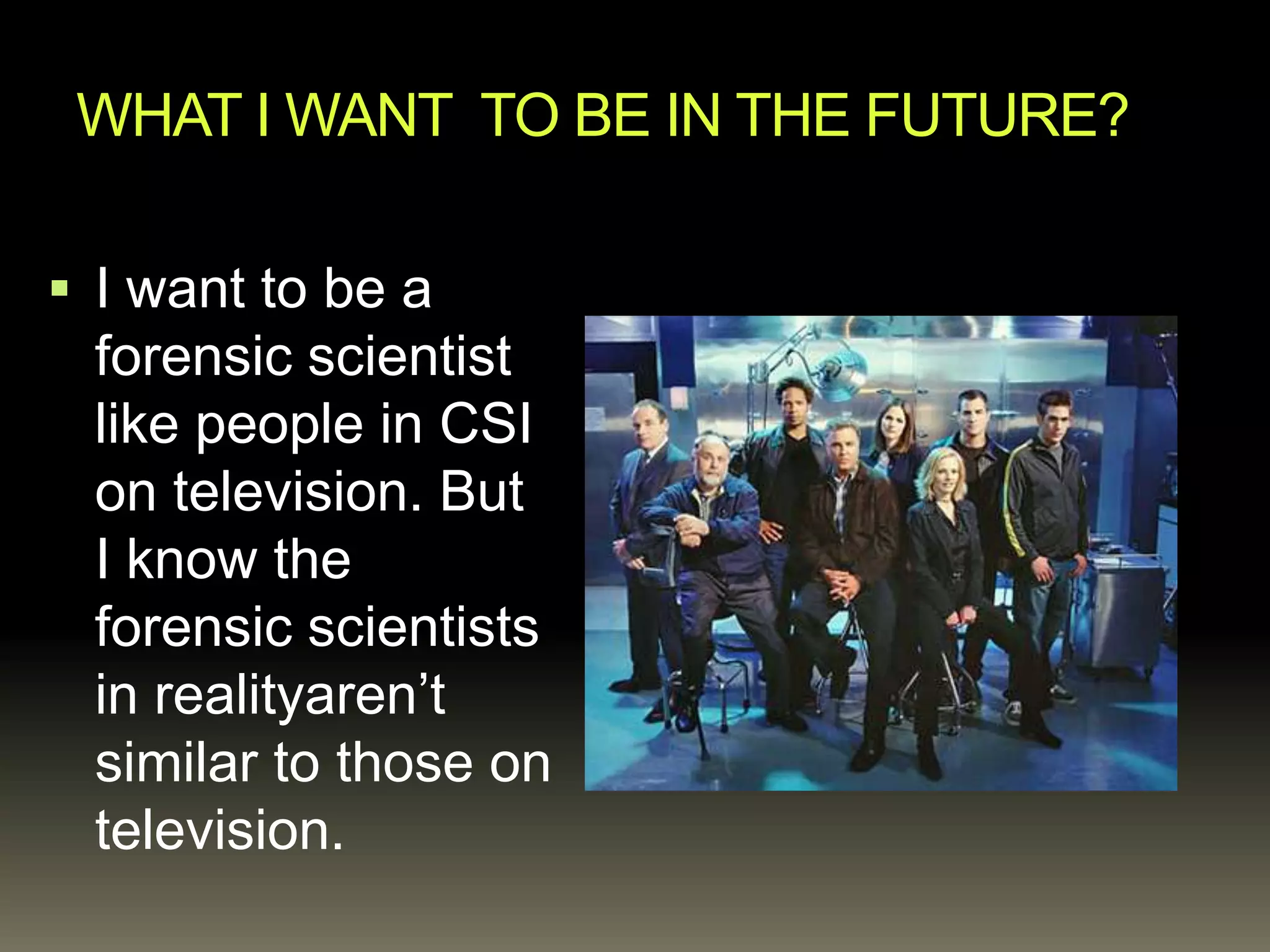 Forensic scientist tonka vacka 8.d | PPTX