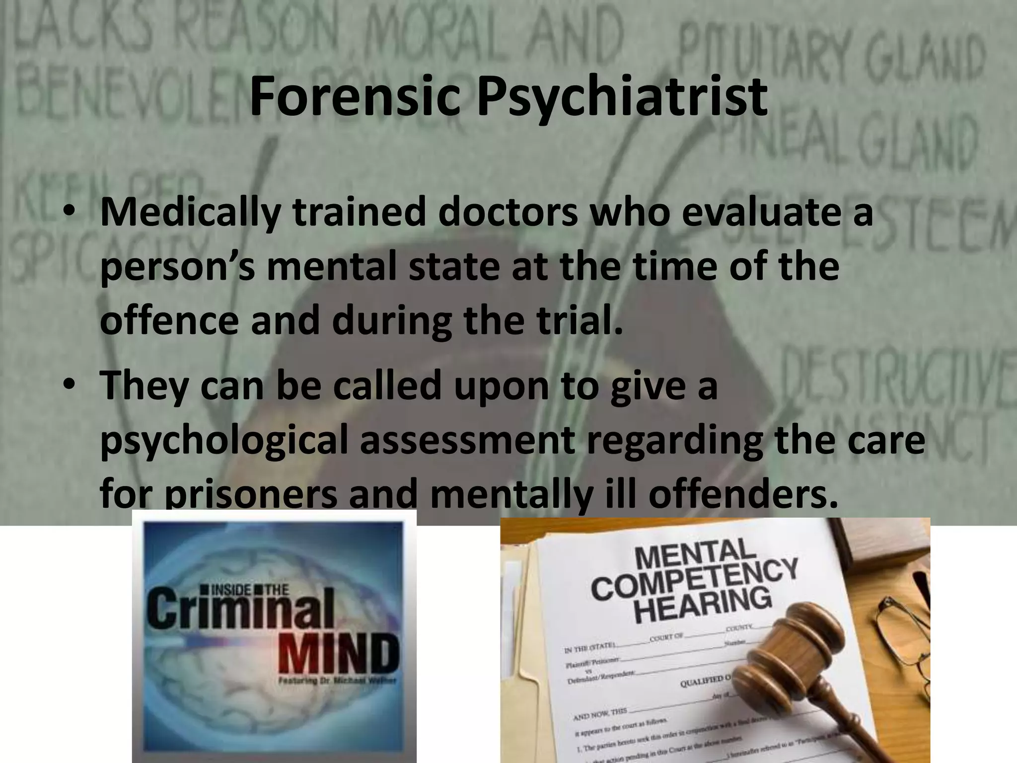 Forensic scientists | PPTX