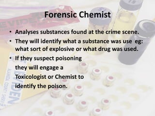 Forensic scientists | PPTX