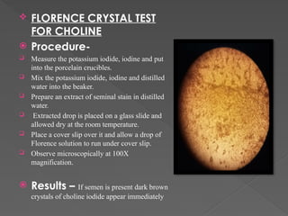 forensic seminal analysis.pptx.forensics | PPTX