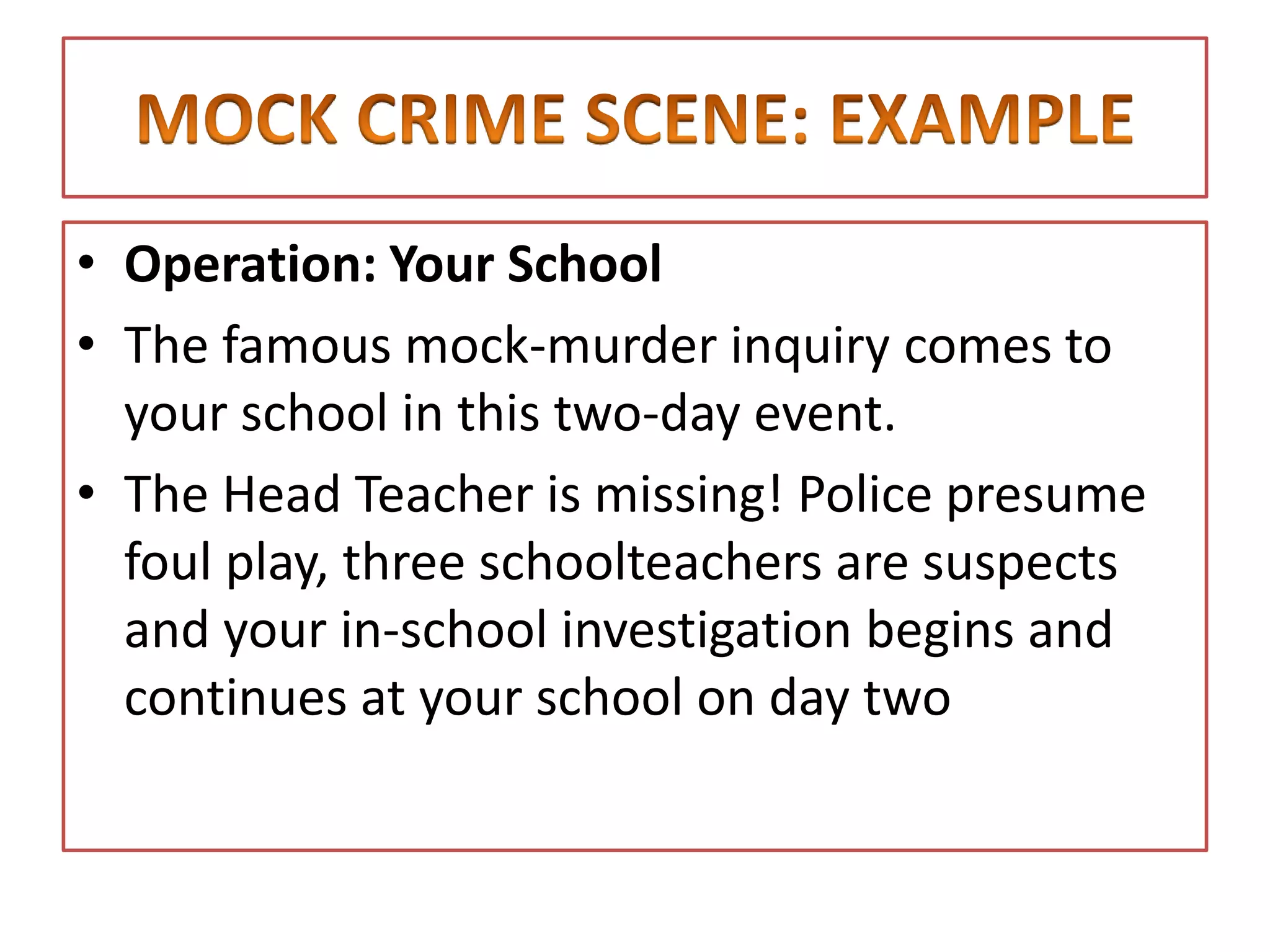 Forensics for kids | PPTX