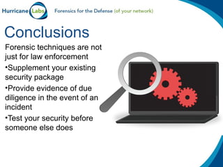 Forensics for the defense | PPT