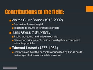 Forensics Introduction What is Forensics | PPTX