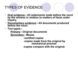 [Forensics] law of evidence | PPT