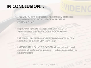 Forensics micro xrf linked in | PPT