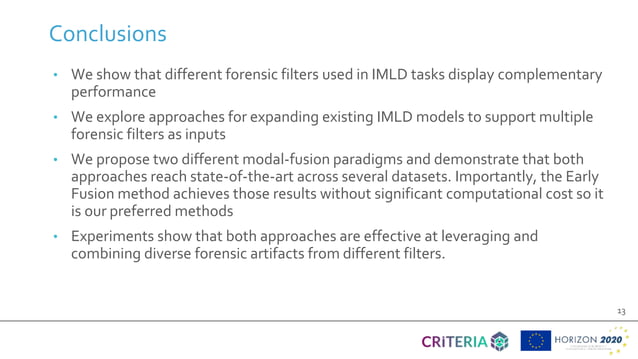 Multi-Modal Fusion for Image Manipulation Detection and Localization | PPTX