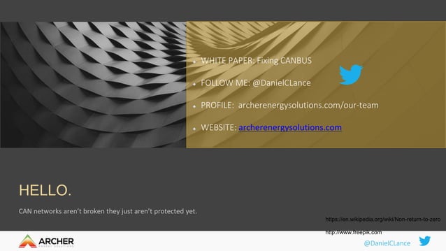 Forensics of CAN Bus | PPT