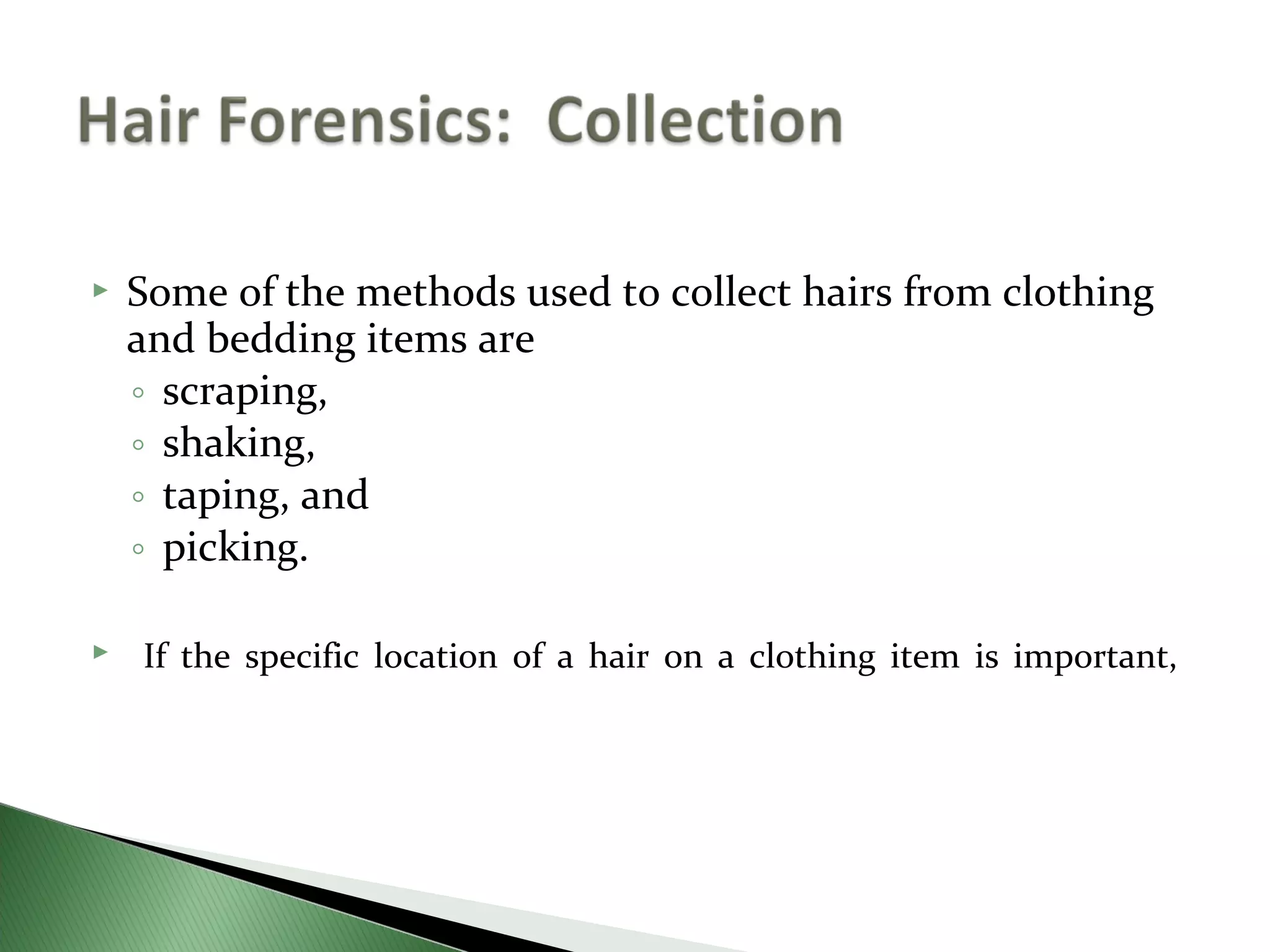 Forensics of hair analysis | PPT
