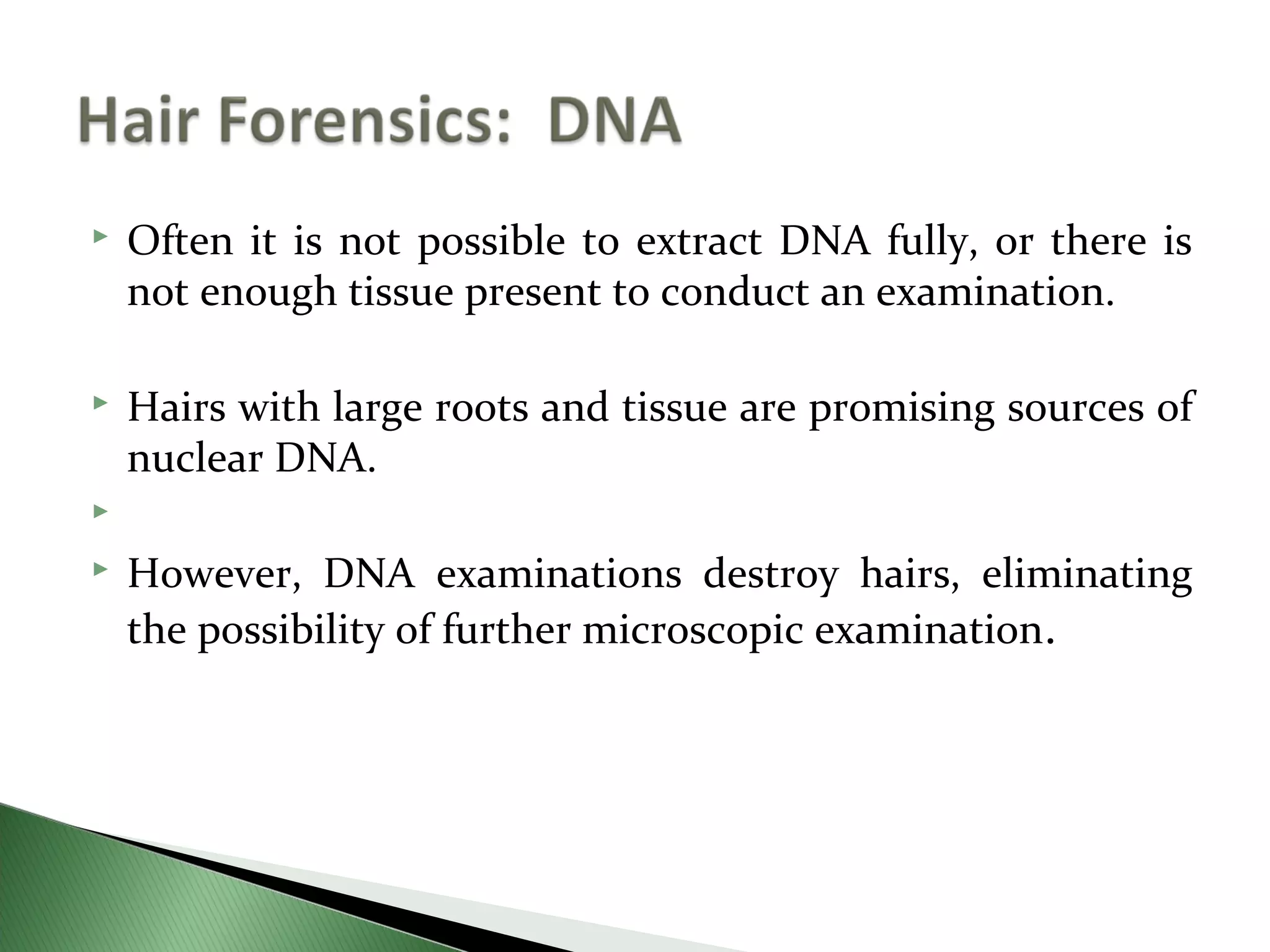 Forensics of hair analysis | PPT