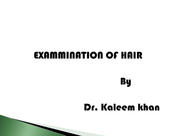 Forensics of hair analysis | PPT | Hair Care | Beauty