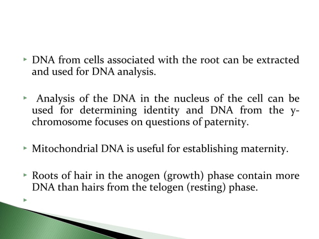 Forensics of hair analysis | PPT | Hair Care | Beauty