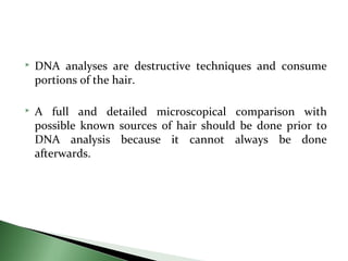 Forensics of hair analysis | PPT