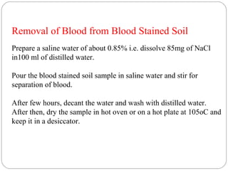 Forensics of soil complete | PPT