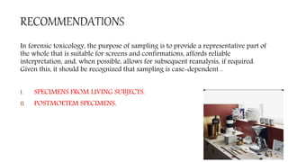 Forensic specimens collection | PPTX
