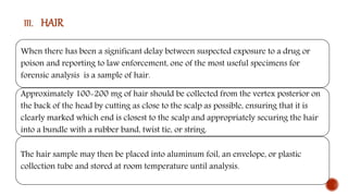 Forensic specimens collection | PPTX