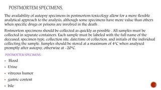 Forensic specimens collection | PPTX