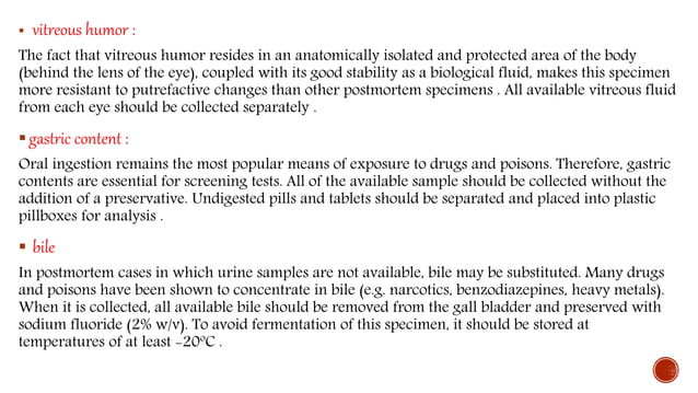 Forensic specimens collection | PPTX