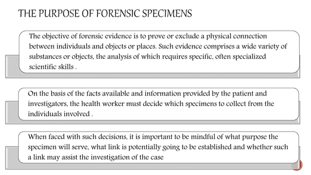 Forensic specimens collection | PPTX