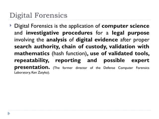 First Digital forensics Basic presentation | PPT