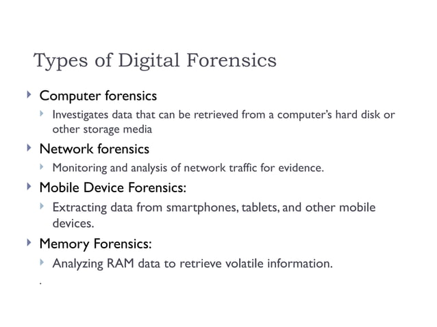 First Digital forensics Basic presentation | PPT