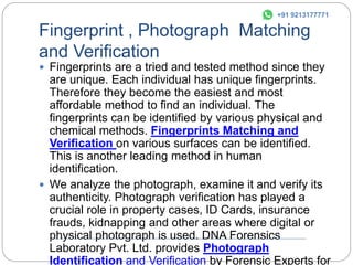 Forensics test in india dna forensics laboratory | PPT