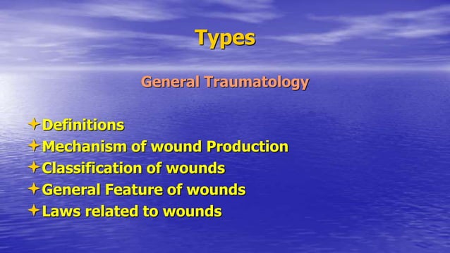 [Forensics] traumatology 1 | PPTX