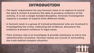 Forensic science and technology related to society .pptx