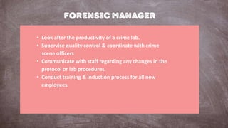 Forensic science and technology related to society .pptx