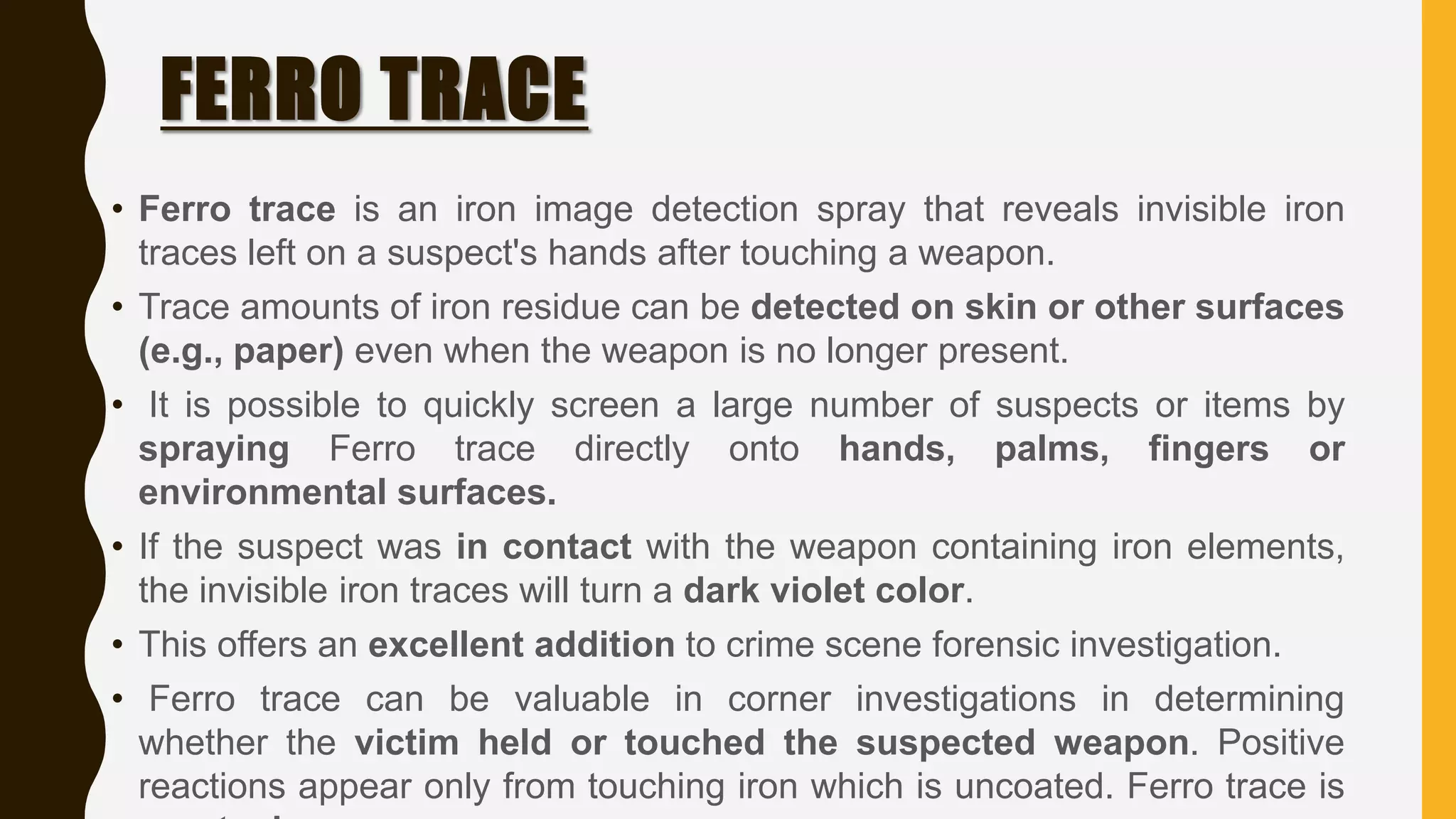 Forensic techniques and crime scene investigation | PPTX