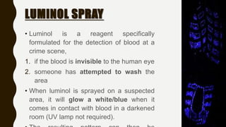 Forensic techniques and crime scene investigation | PPTX