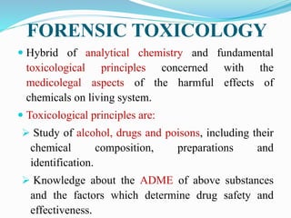 FORENSIC TOX.pptx | Chemistry | Science