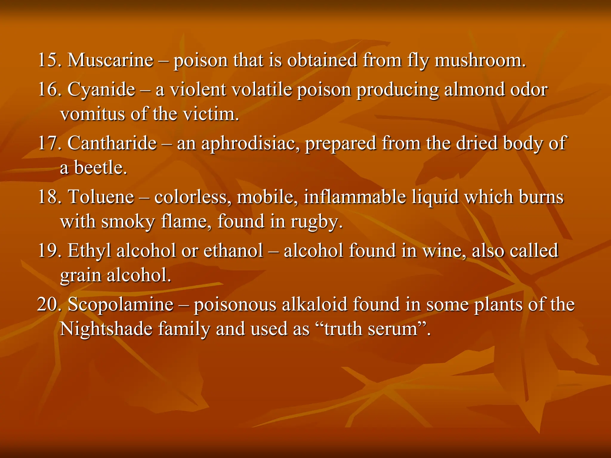 forensic toxicology, forensic chemistry. | PPT