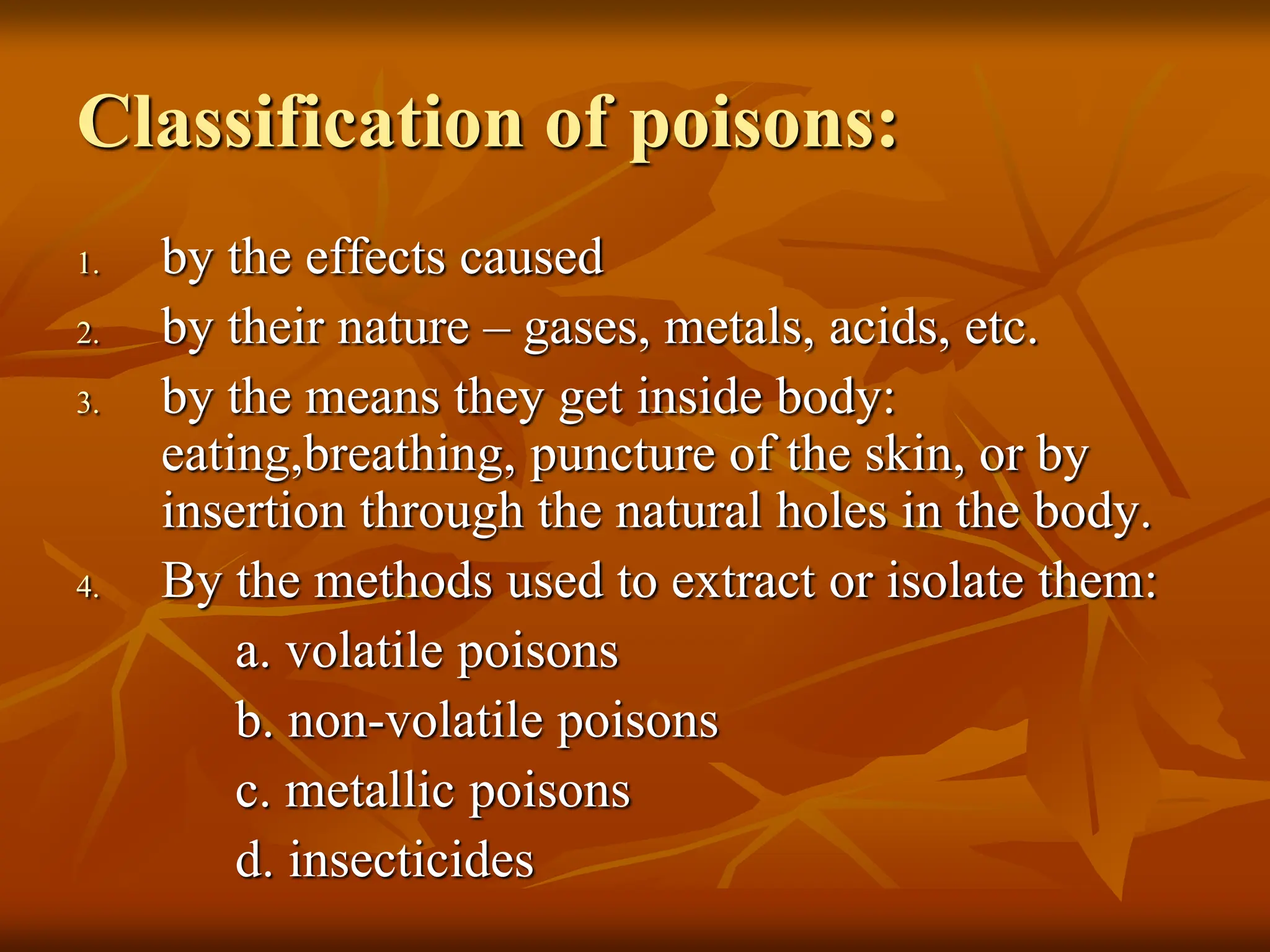 forensic toxicology, forensic chemistry. | PPT