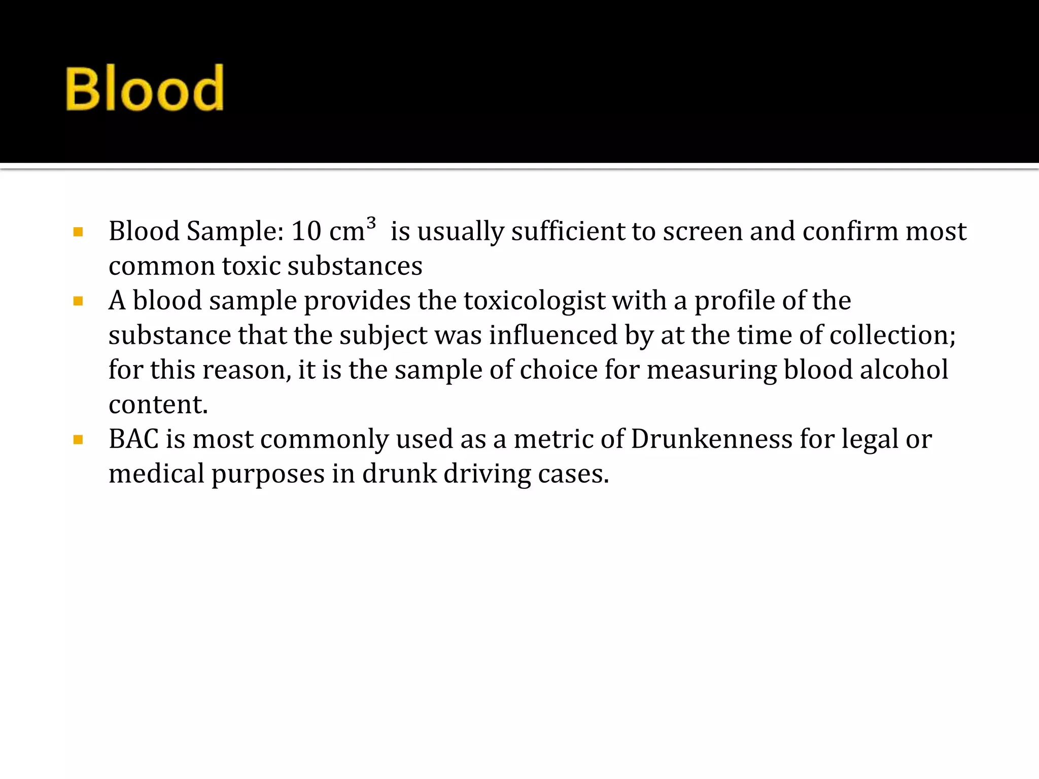 Forensic Toxicology An Introduction | PPTX