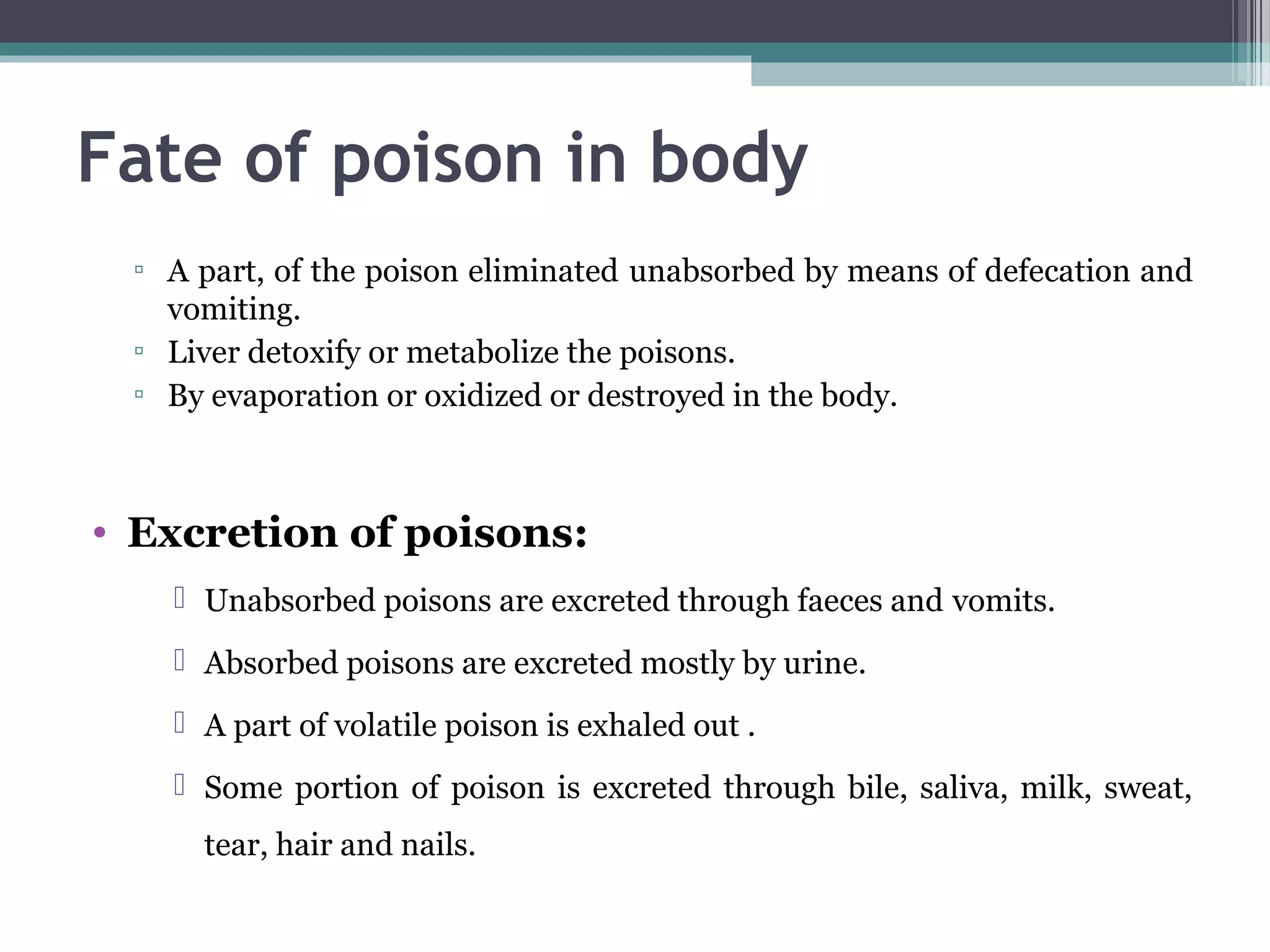 Forensic toxicology Introduction and General Management | PPT