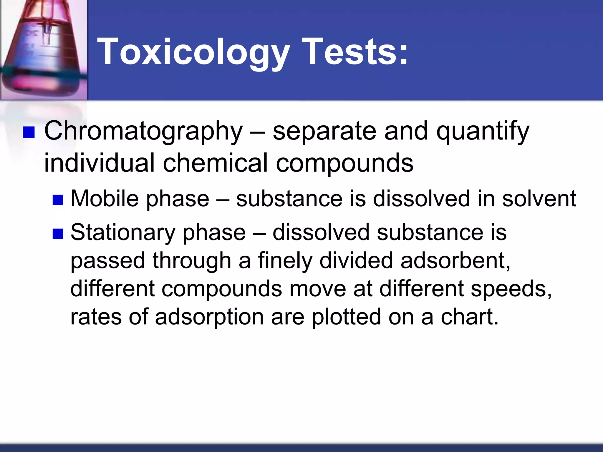 Forensic toxicology & chemical evidence | PPTX