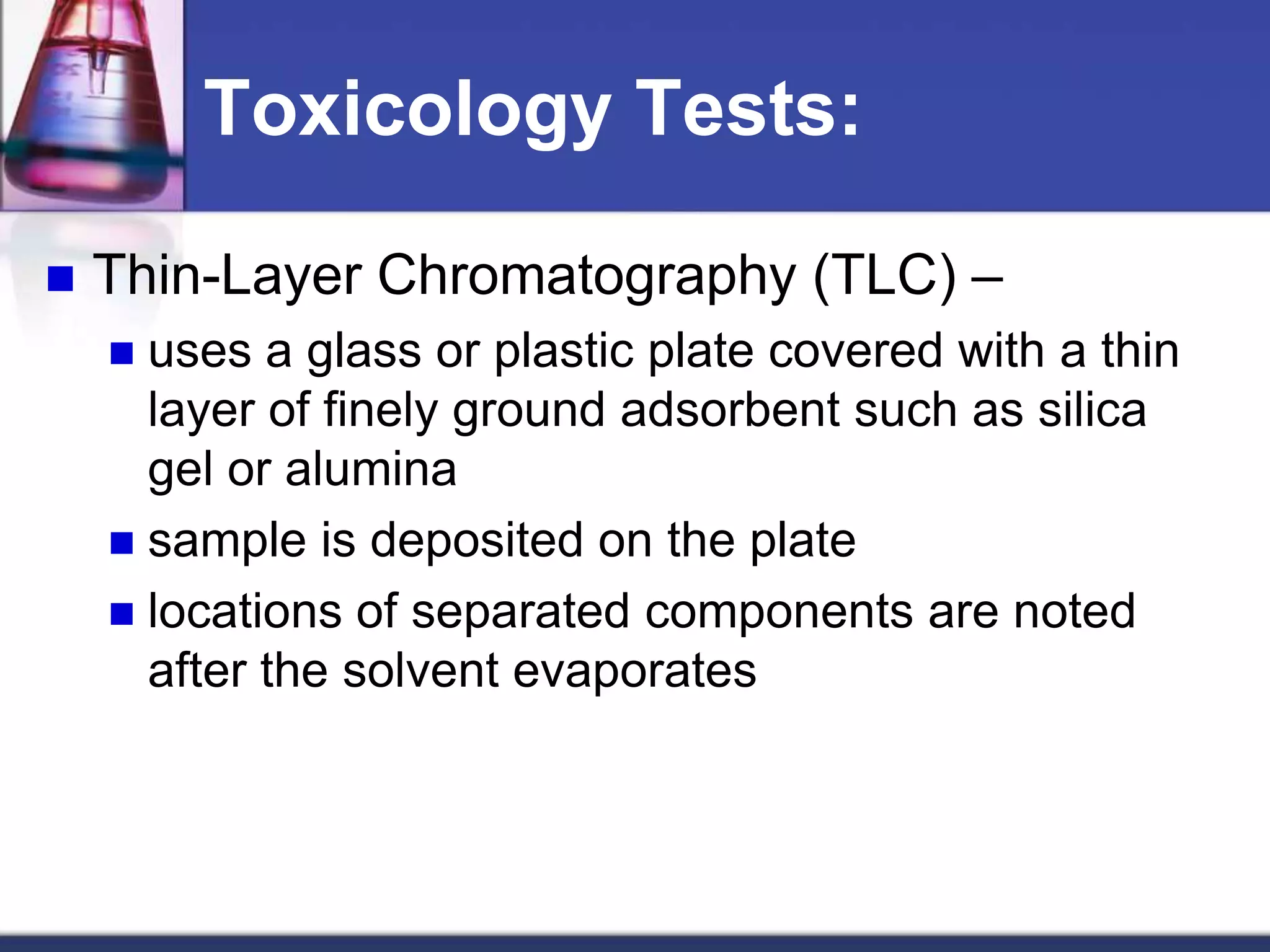 Forensic toxicology & chemical evidence | PPTX