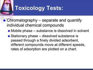 Forensic toxicology & chemical evidence | PPTX
