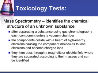 Forensic toxicology & chemical evidence | PPTX